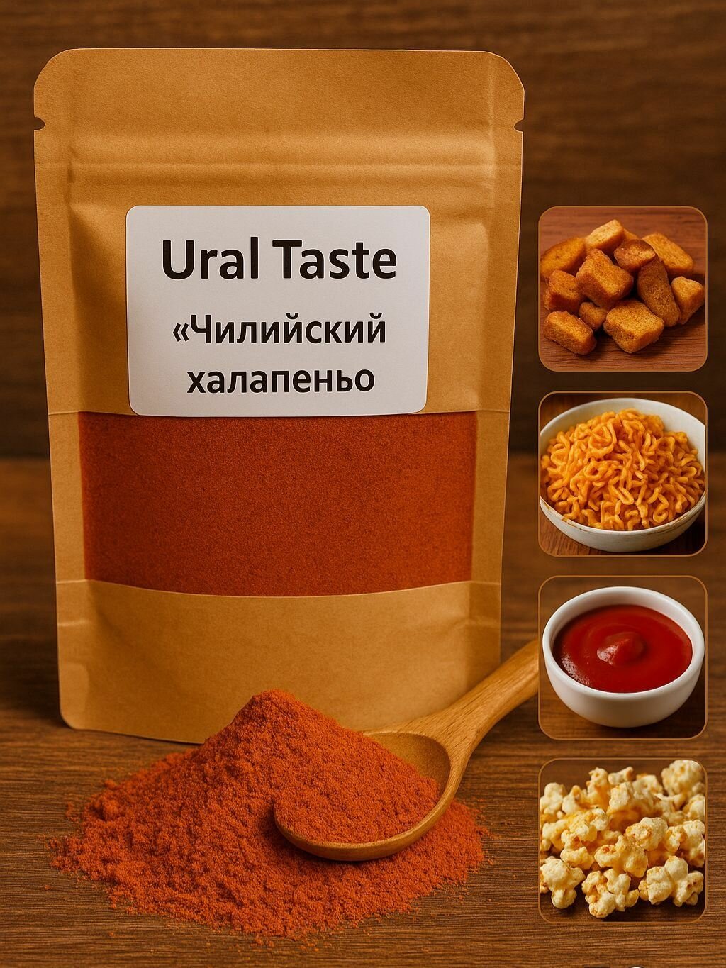 Приправа Ural Taste "Чилийский халопеньо", для множества блюд, 50 г
