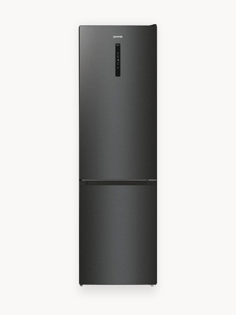 Двухкамерный холодильник с нижней морозильной камерой Gorenje NRK620EABXL4, NoFrost Plus, черный, 331 л.