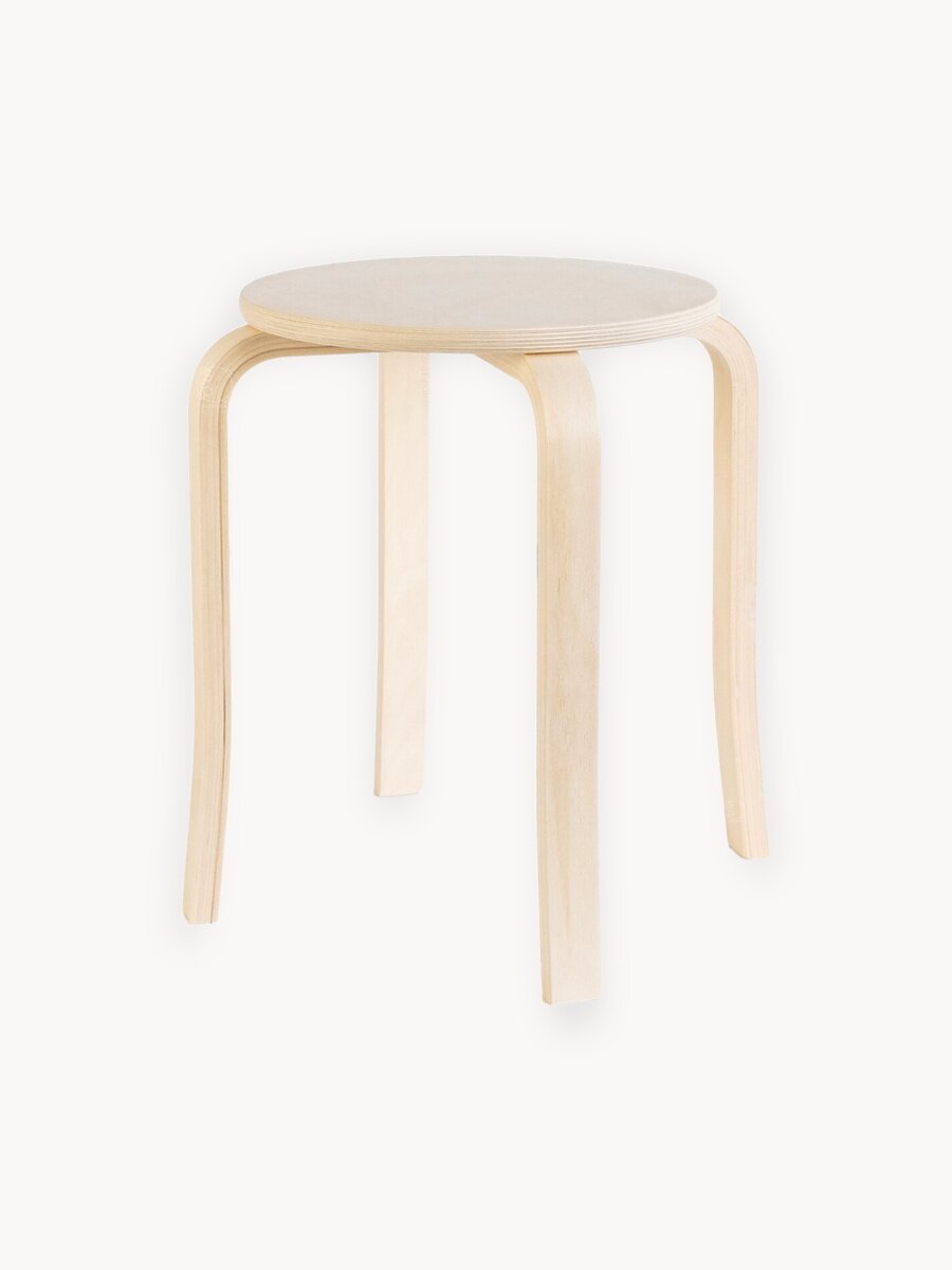 Табурет «Сканди», - 1 шт. (круглый, для кухни, табуретка, деревянный)