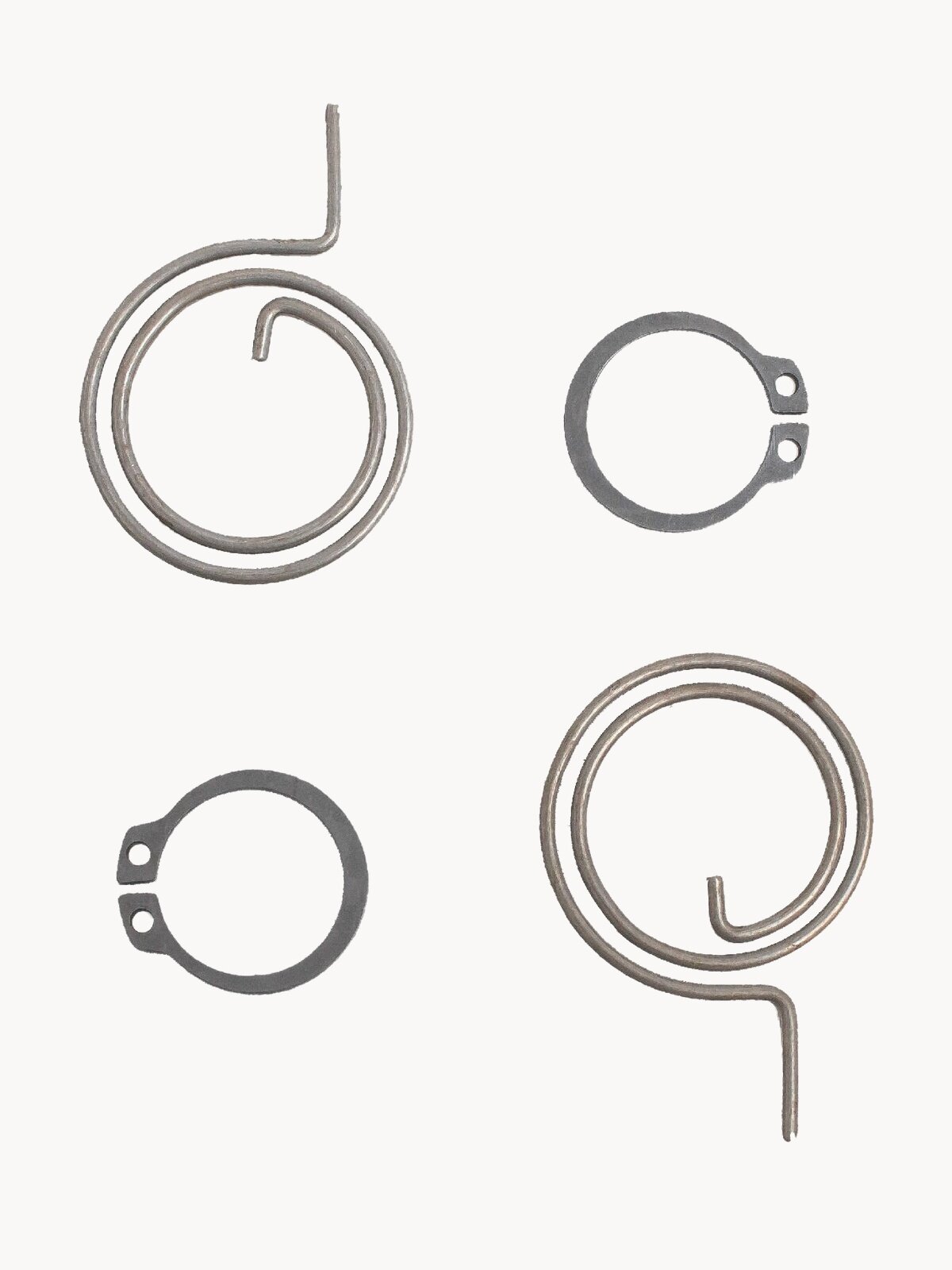 Ремкомплект для дверных ручек (возвратная пружина 2 шт стопорное кольцо 2 шт)