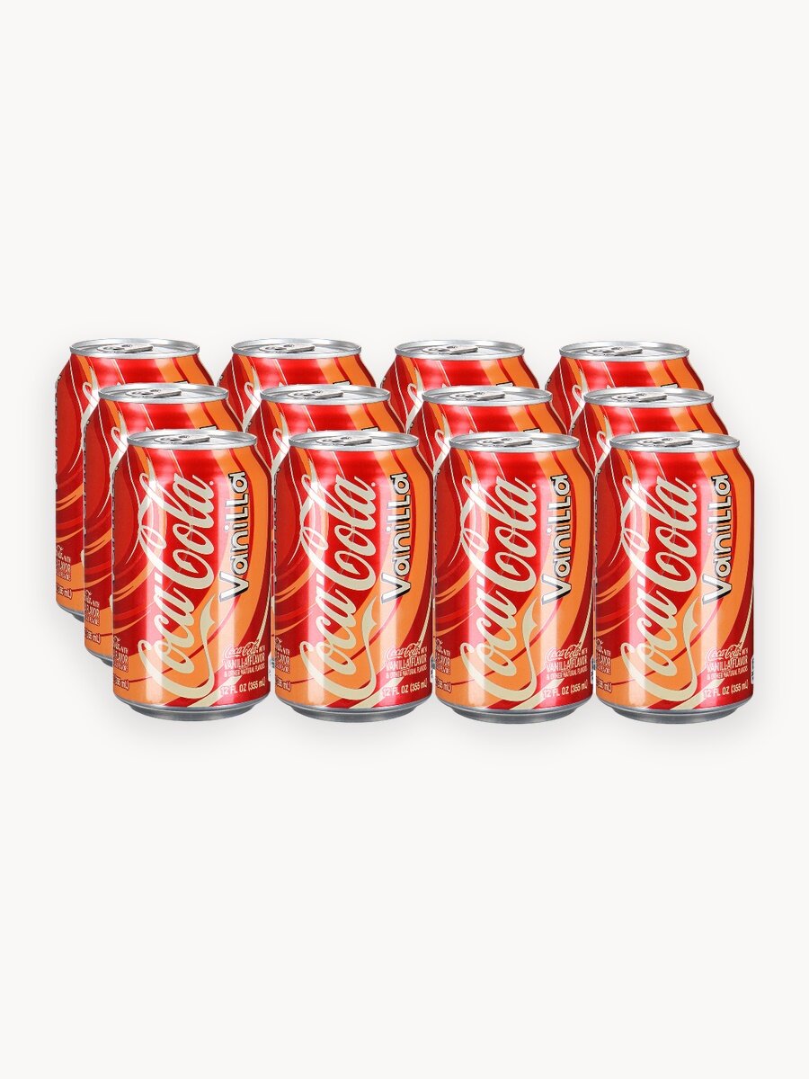 Газированный напиток Coca-Cola Vanilla (Кока-кола ваниль), США, 0.355 л. 12шт