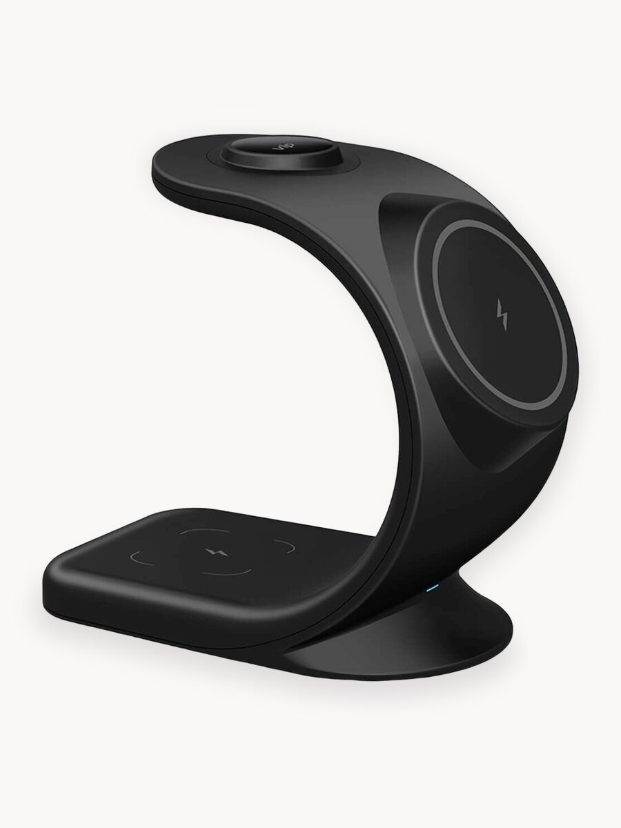 Беспроводное зарядное устройство VLP Powerstand 3 in 1, чёрный (1091003)