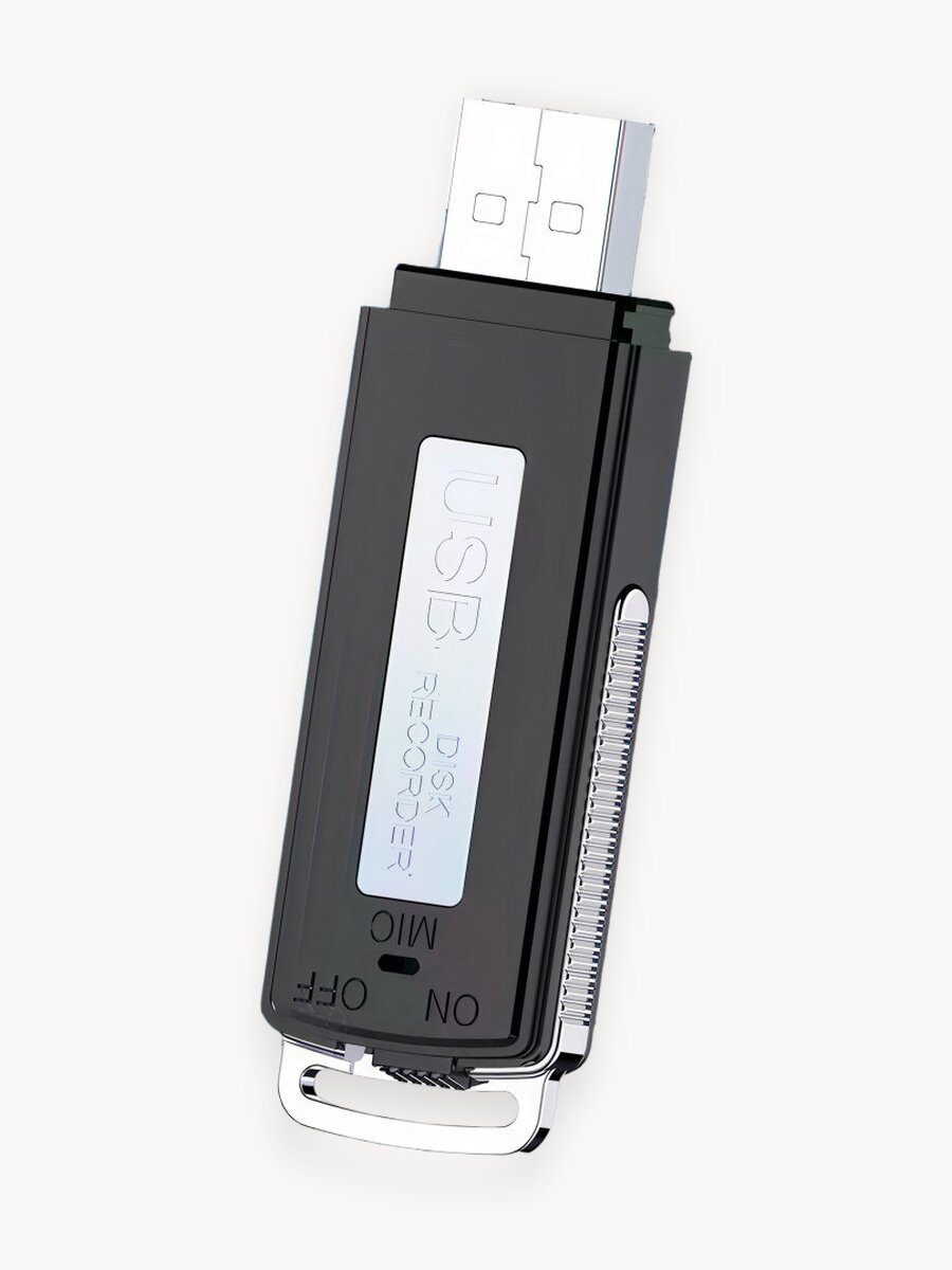 Цифровой мини диктофон флешка для записи разговоров 100 часов записи