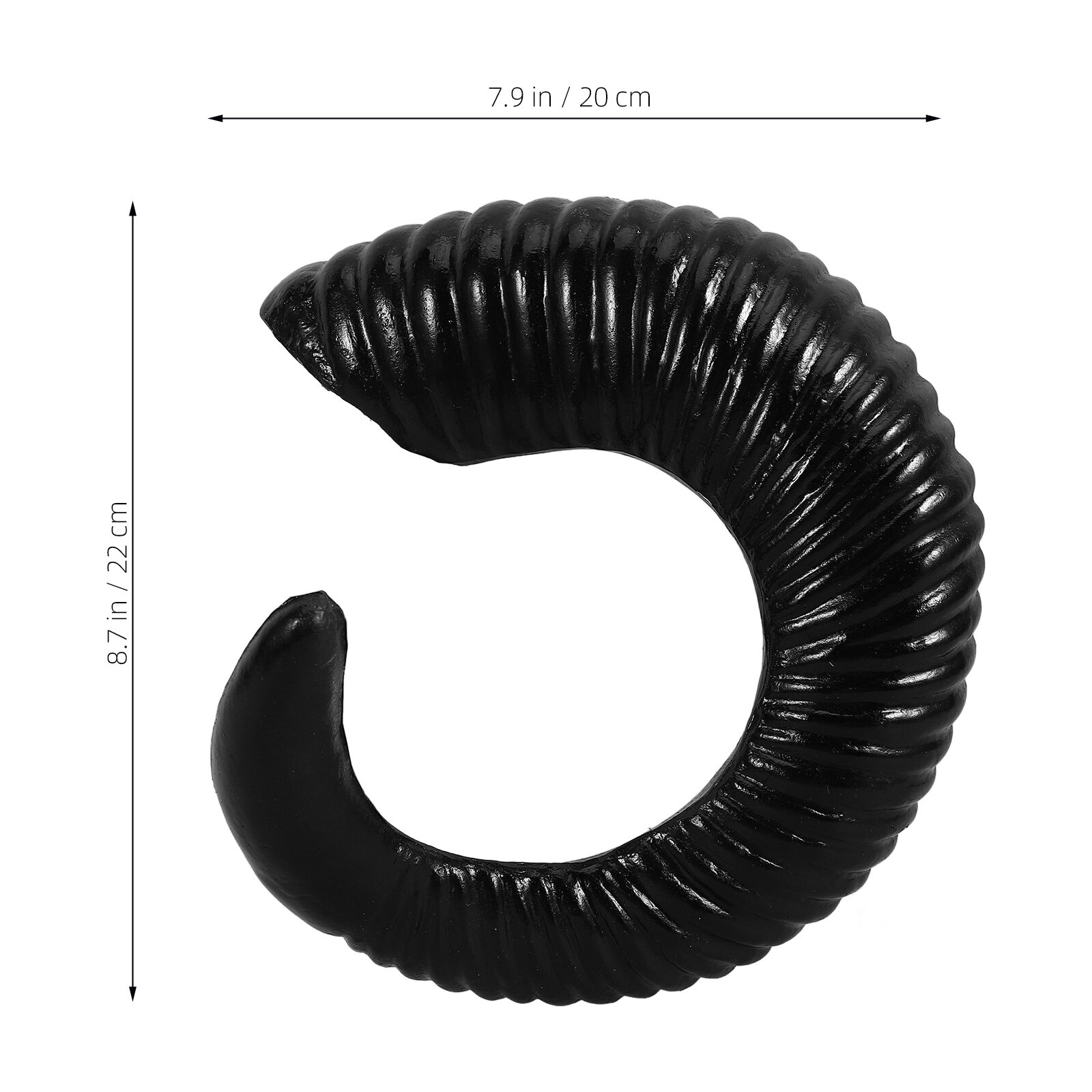 Одна Парта Овечьих Рогов Для Декорации И Косплея Размер 22.00X20.00X13.00Cm