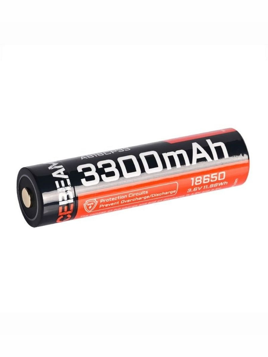 Аккумулятор Acebeam AB18CP33 18650 (3300 мАч, 15 А, 3,7 В, 37 мОм, 2024 г.)