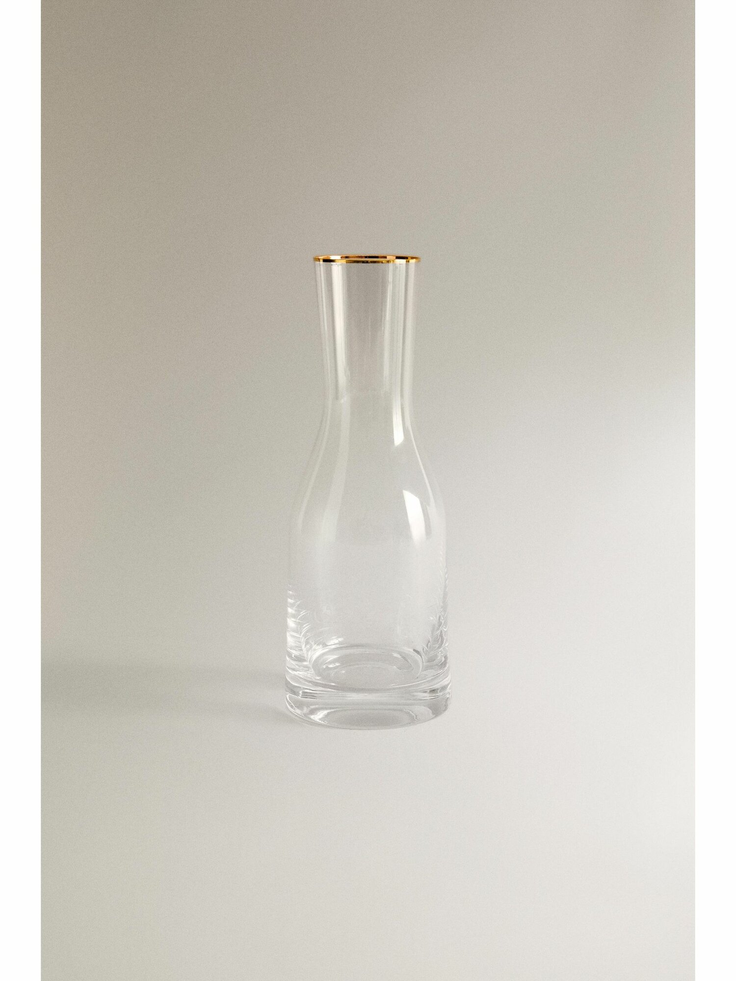 Графин Zara BOHEMIA CRYSTAL BOTTLE WITH GOLD RIM, хрусталь, золотой