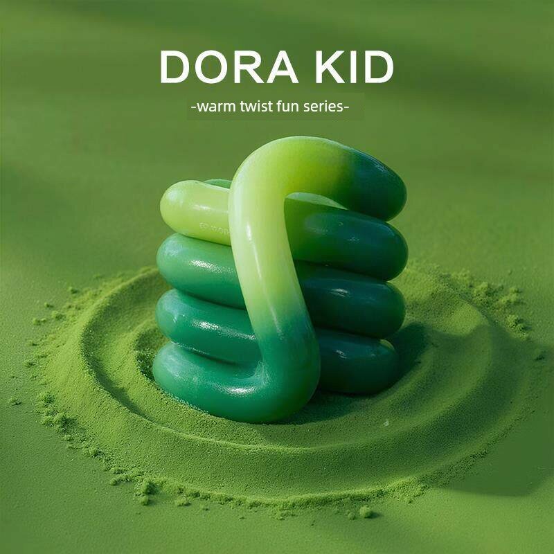 Улучшенная температурно-чувствительная цветоизменяющаяся игрушка-Тангл с дизайном мятного рисового пирожного для снятия