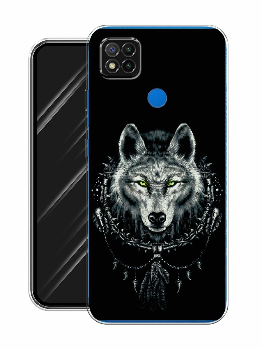 Чехол на Xiaomi Redmi 9C / Сяоми Редми 9C с принтом "Волк оберег" — фото 1