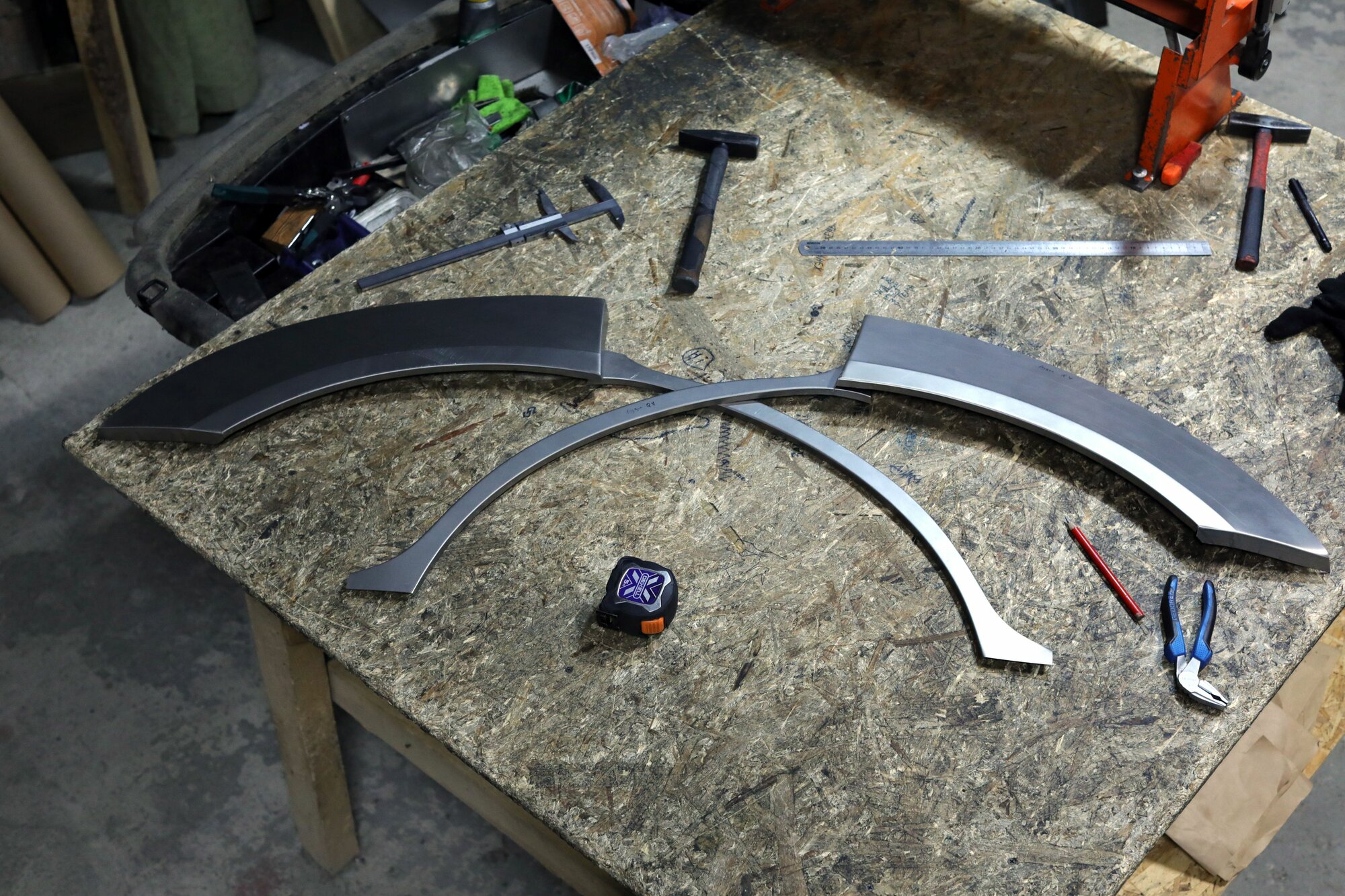 Арки ремонтные задние комплект для Audi Q7 4L 2005-2015 (ауди ку7), тип кузова - кроссовер, холоднокатаная сталь 1 мм