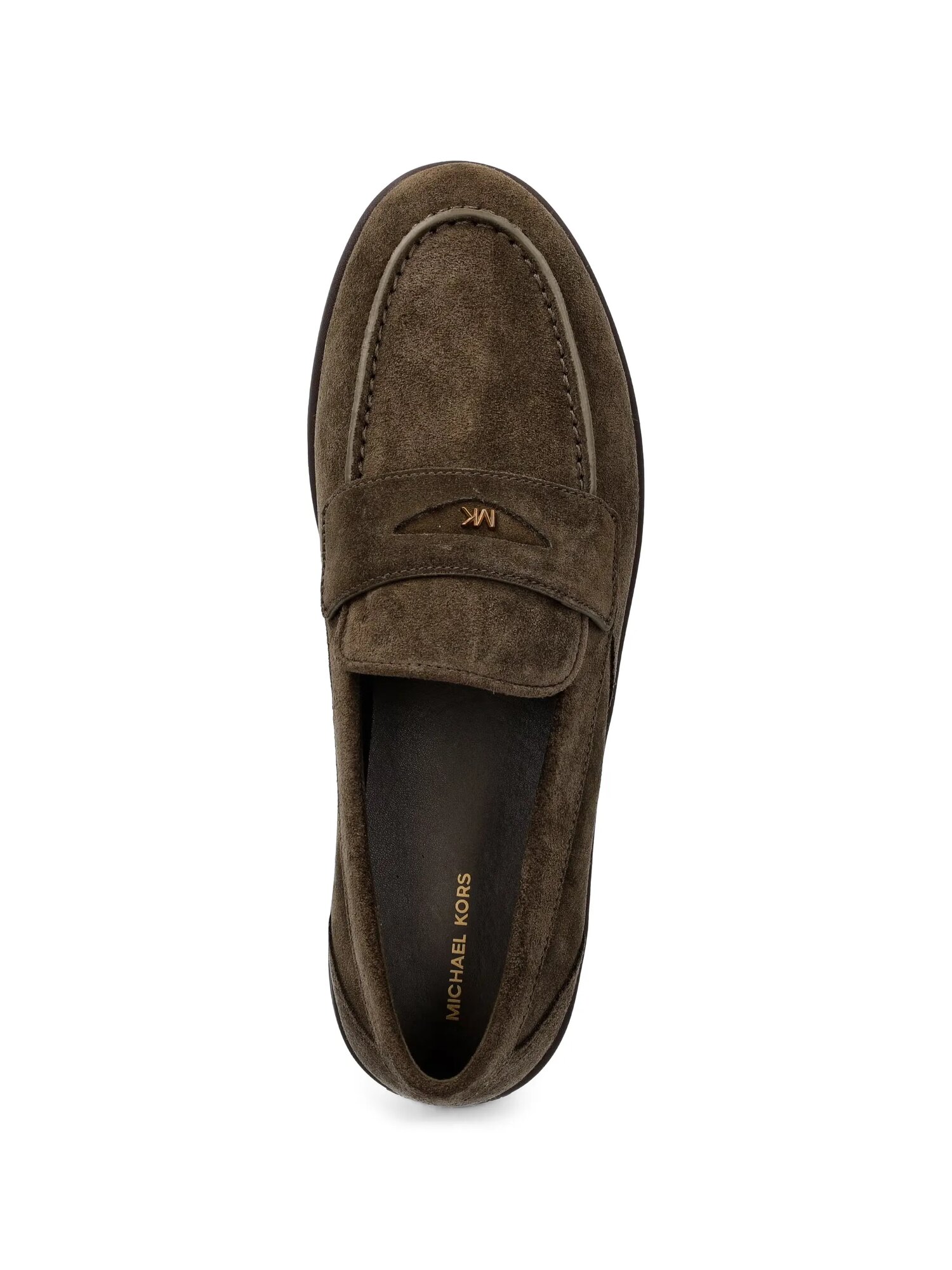 Лоферы MICHAEL KORS Logo-plaque suede loafers, размер 40 EU — фото 1