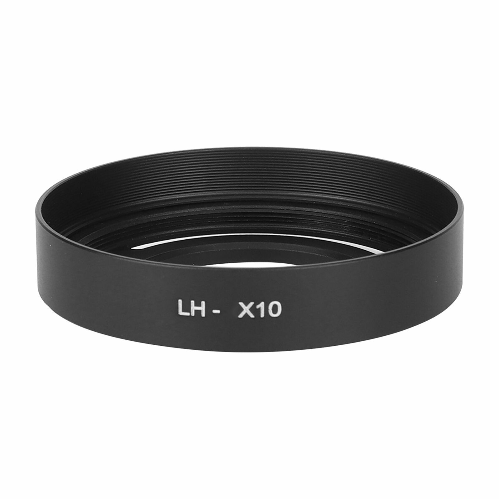 LHX10 Красивый внешний вид полый металл компактная съемная бленда объектива камеры для Fuji X10/X20/X30 (черный)