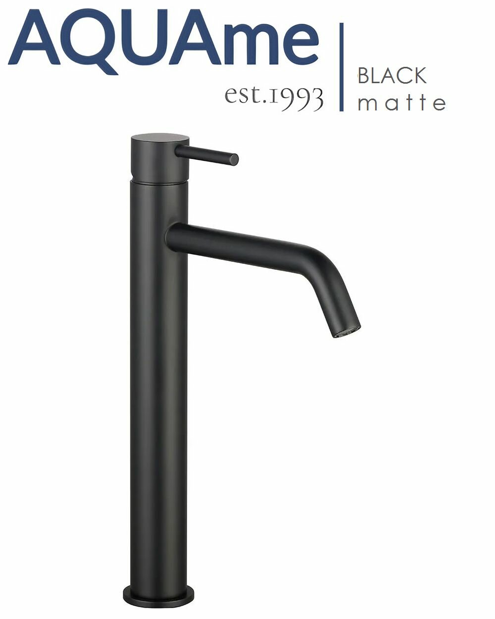Смеситель для раковины AQUAme черный матовый Siena AQM6214MB