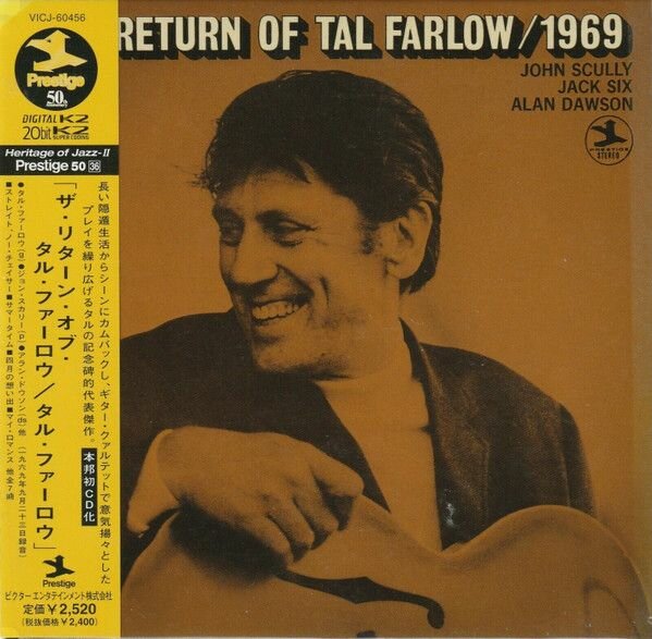 Tal Farlow. The Return Of Tal Farlow (20bit K2 MasteringJapan, Prestige, VICJ-60456, 1999, Paper Sleeve) CD
