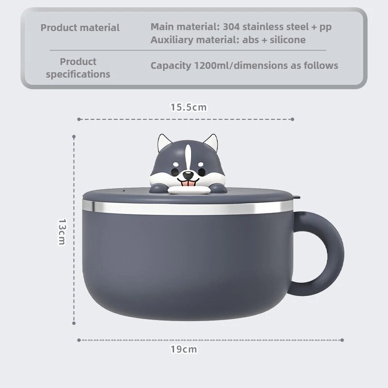 Миска для лапши, Большая глубокая миска для лапши. Идеальный объём для сытного обеда или ужина 1200 мл