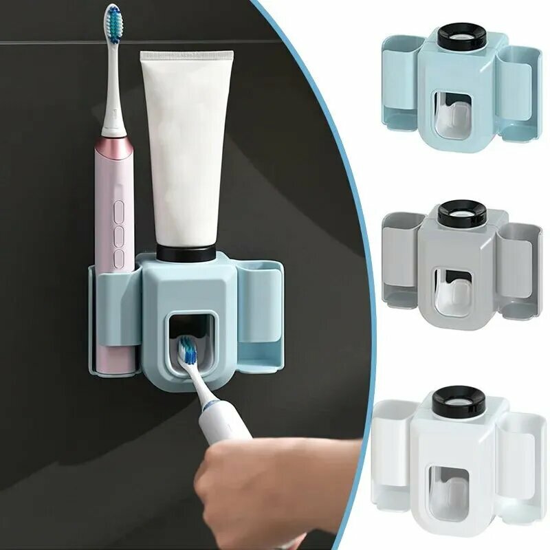 Держатель для ванной комнаты "Держатель для защиты зубной щетки, на открытом воздухе, подарки, дом и жизнь, крепление, зубная щетка соковыжималка, держатель для зубной щетки, настенное крепление, антибактериальный, ванна"