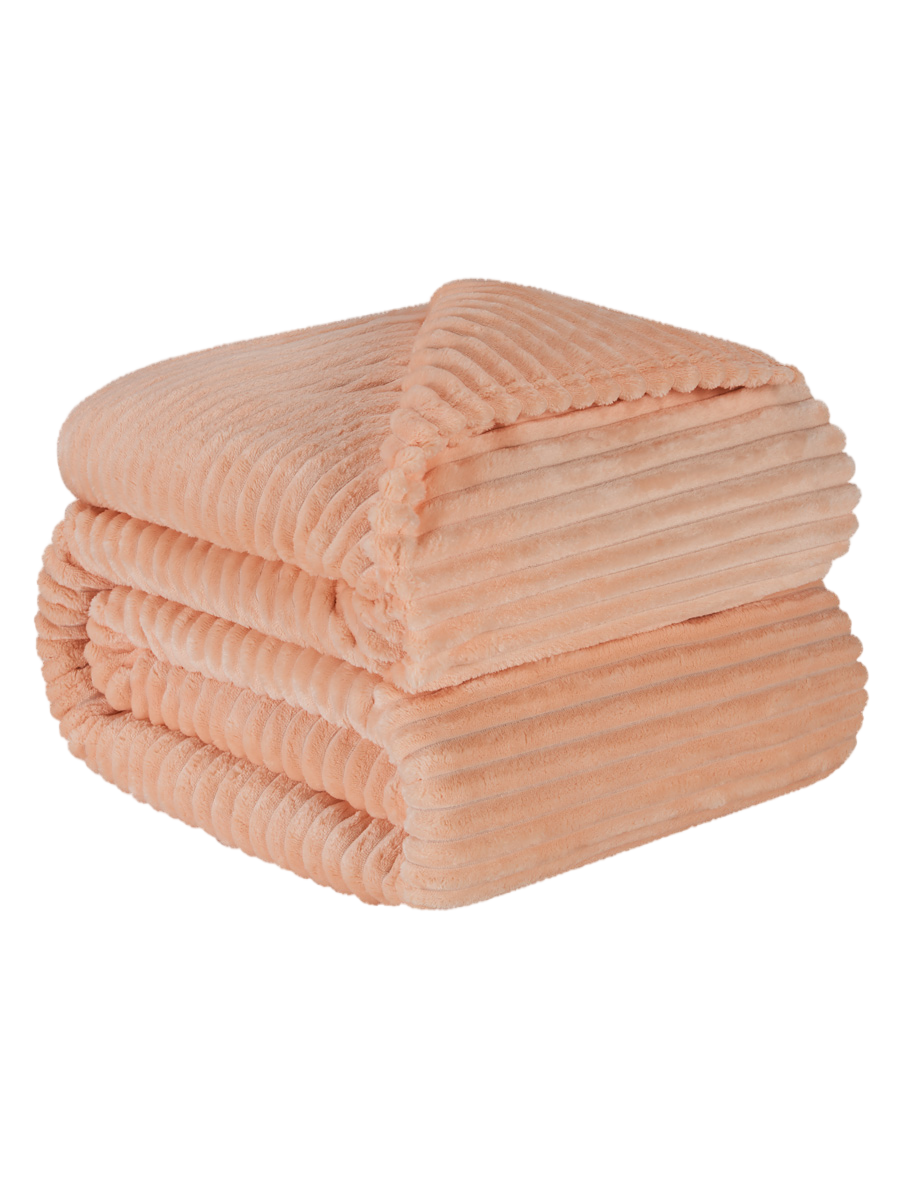 Покрывало Guten Morgen, фланель, 1.5 спальный размер, 150 см x 200 см, цвет пудра