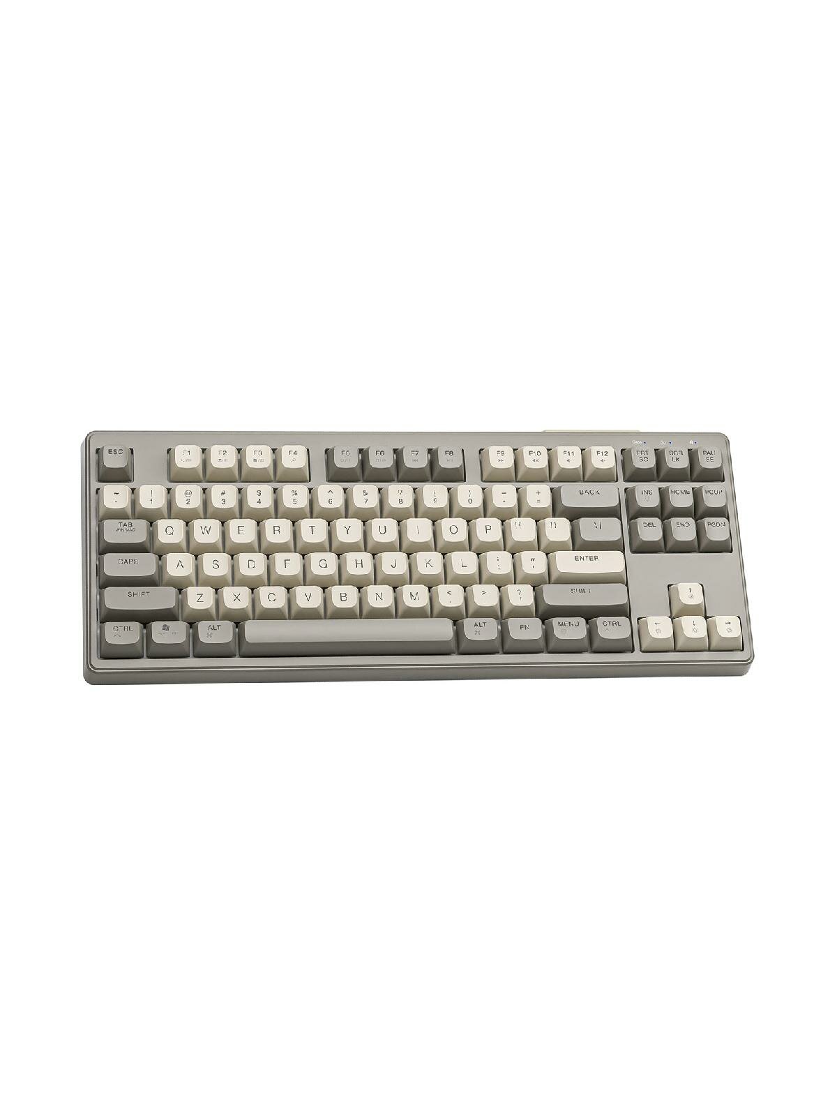 Wireless Mechanical Keyboard, BT5.0/2.4GHz Type-C Modes Rechargeable Mechanical Keyboard with 87 Keys RGB Light