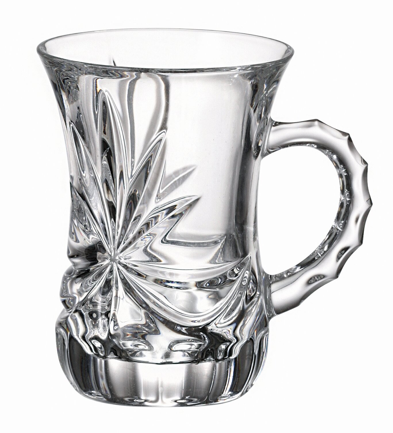 Чашка с ручкой "ARMUDU RIBBON", 120 мл (набор 6шт.), хрусталь, Crystal Bohemia/ БПХ1055