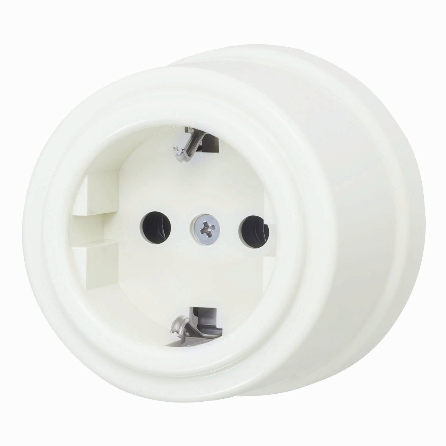 Розетка Jantera Cambre 1-местная, 220B, евростандарт, пластик. Цвет Шалфей