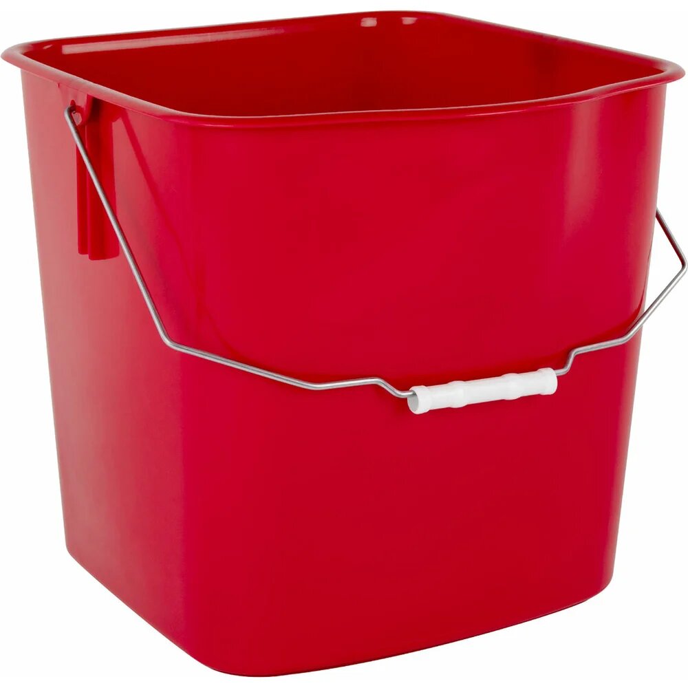 Офисмаг Ведро универсальное 25л красное, подходит для уборочных тележек, уборки, хранения, пластик, 609755