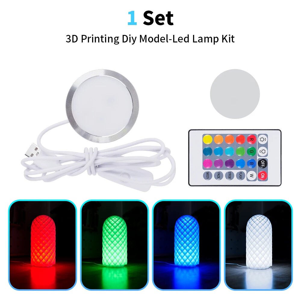 3D LED лампа DIY Kit, 16 цветов