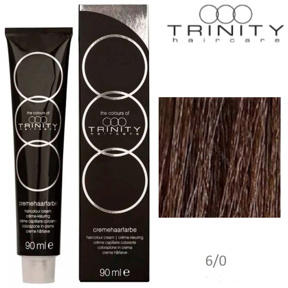 Trinity The Color of Trinity Стойкая крем краска 6/0 темный блондин 90 мл