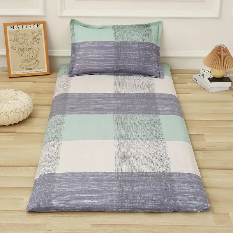 WASART полностью закрытый защитный чехол для матраса на молнии с геометрическим принтом для детской пары, защитный коврик для односпальной двуспальной кровати, Picture color-1, 90x190cm 1pc