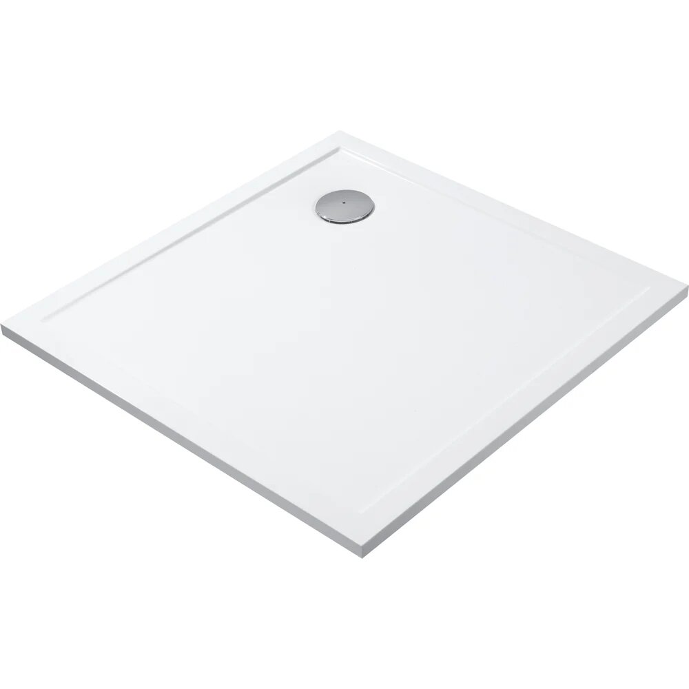 Душевой поддон из литьевого мрамора AQUATON Калифорния М квадратный белый 80x80, для любого дома
