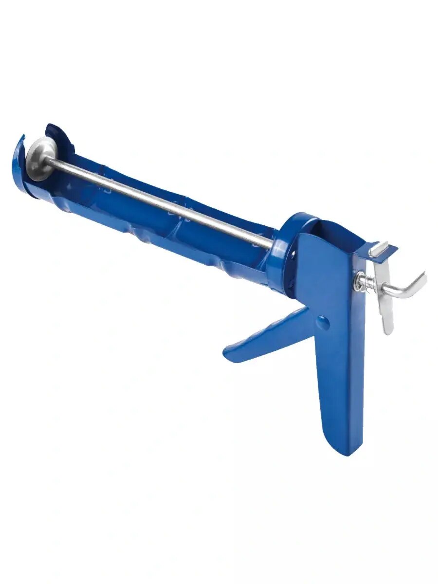 Пистолет для герметика 9» металлический, гладкий шток 20, надежный механизм подачи