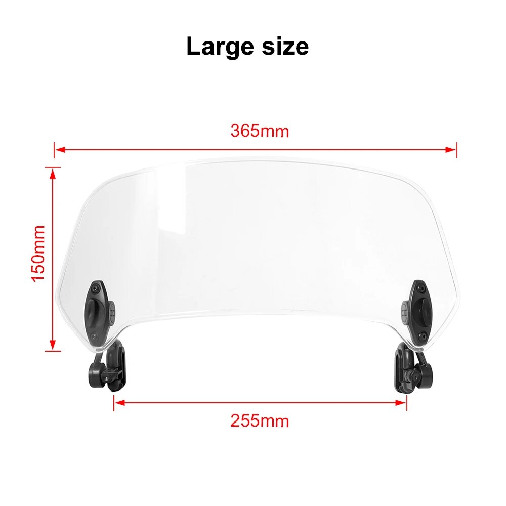 Ветрозащитный дефлектор для мотоцикла, большой, Цвет: big size1