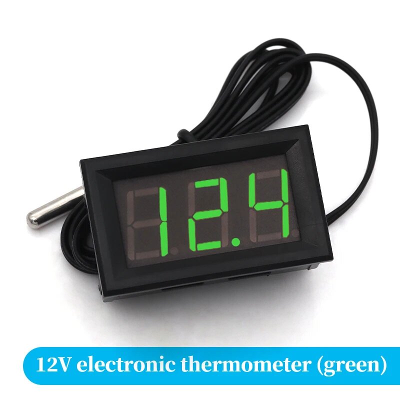 Цифровой термометр Huaxingfu DC5-12V 1 Pcs, Green
