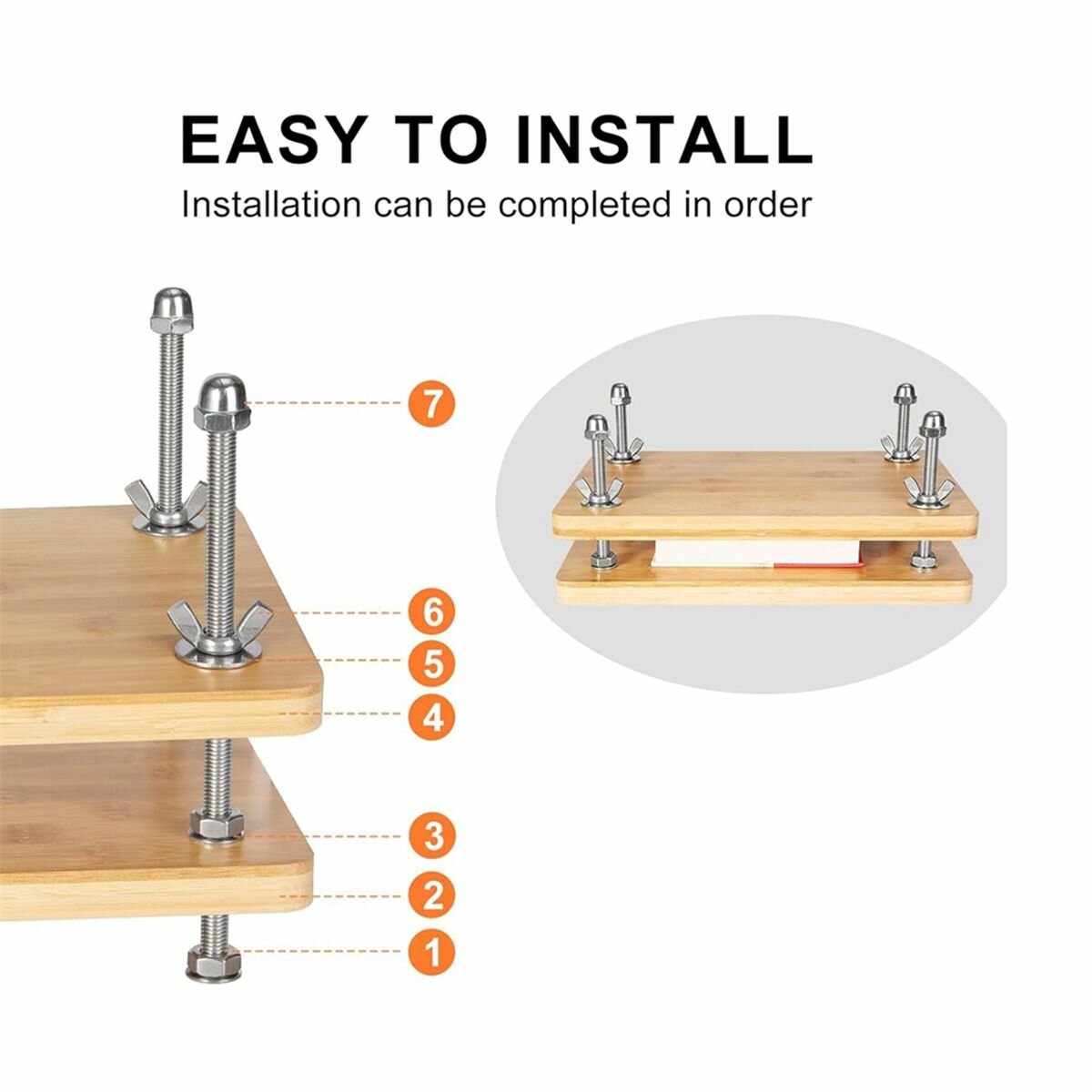 Книжный пресс для переплета книг, деревянный бамбуковый пресс, портативные комплекты для переплетных работ