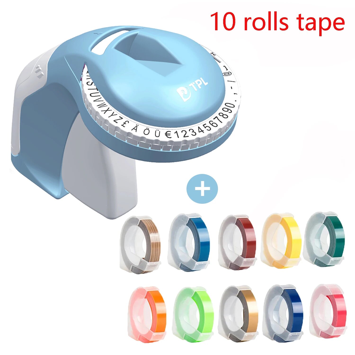 С 10 рулонами ленты 3D принтер для тиснения этикеток B90 ручной принтер для печати этикеток 3D принтер аналогичен принтеру для этикеток Dymo 12965