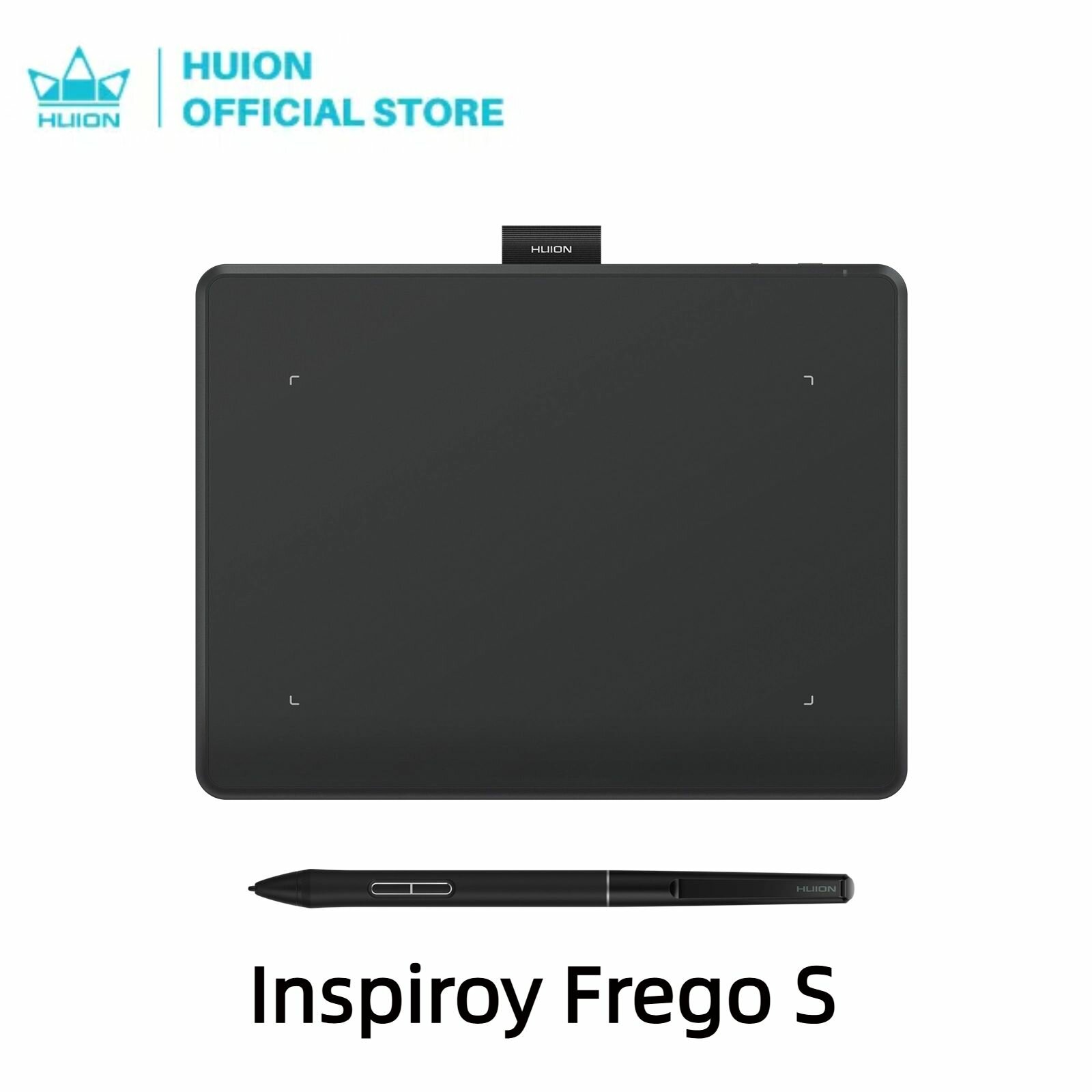 Беспроводной цифровой графический планшет Huion Inspiroy Frego S/M, подключение по Bluetooth,