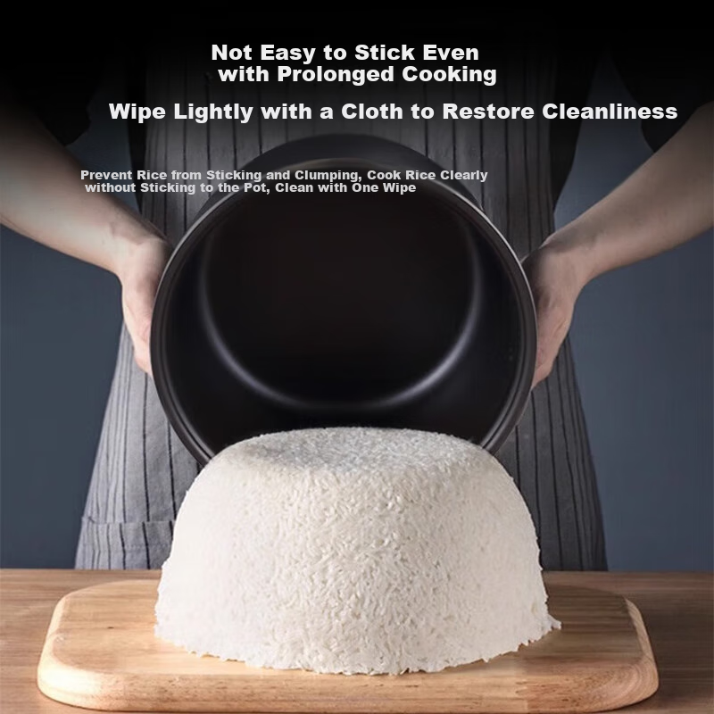 Midea 3L Mechanical Rice Cooker with Precision Cast Heating Plate, Simple and Easy-to-Control for Elderly, Mini Electric Rice Cooker with Black Crystal Inner Pot MB-YJ308J