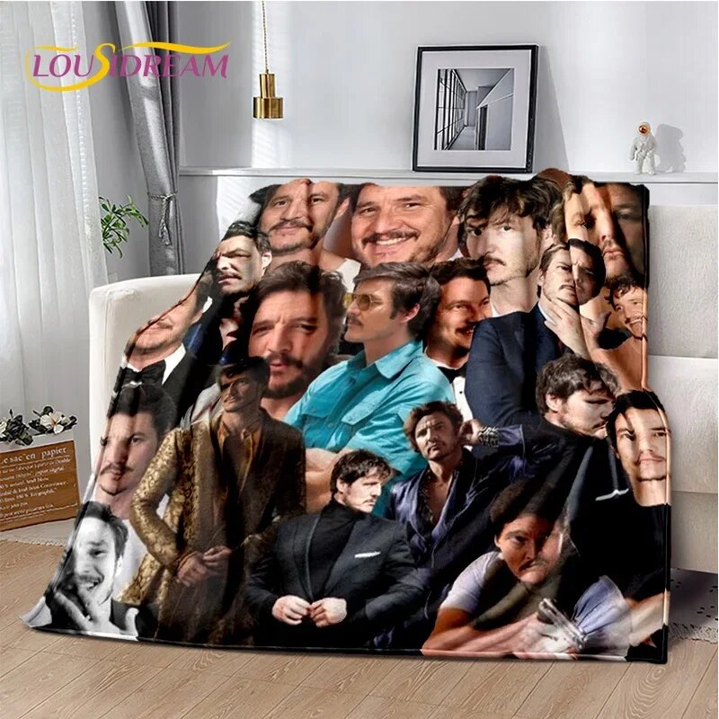 29 Style Pedro Pascal Funny Printing Blanket, Soft Throw Blanket for Home Bedroom Bed Sofa Picnic Travel Office Cover Gifts Kids, nxl-250102000168, 100x120cm