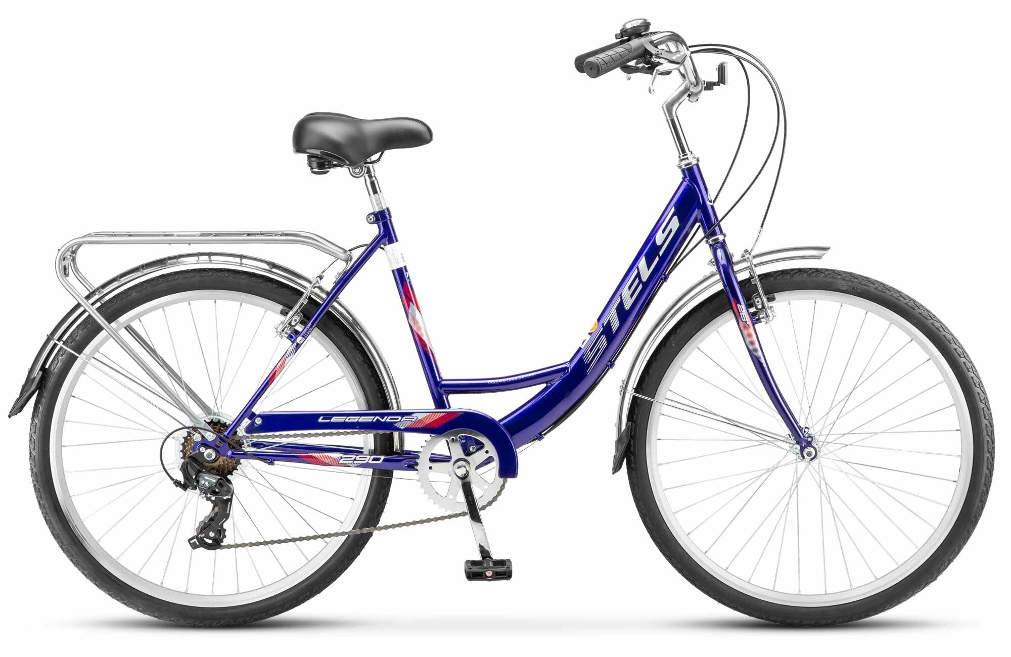 Женский велосипед Stels Legenda 290 V 26, год 2025, цвет Синий, ростовка 19