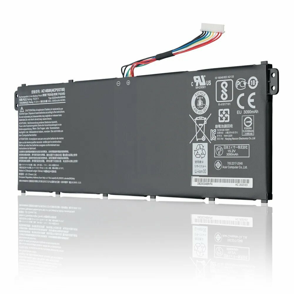 Аккумулятор для Acer AC14B8K / Aspire V3-371 / A515-51 / E5-771 / Nitro 5 AN515-52 (48Wh, 15.2V)
