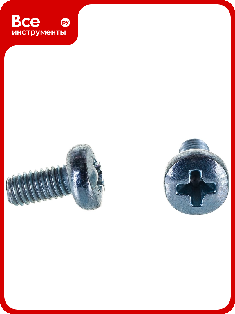 Винт ЦКИ DIN 7985 полусферическая головка цинкованное гальваническое покрытие полная резьба