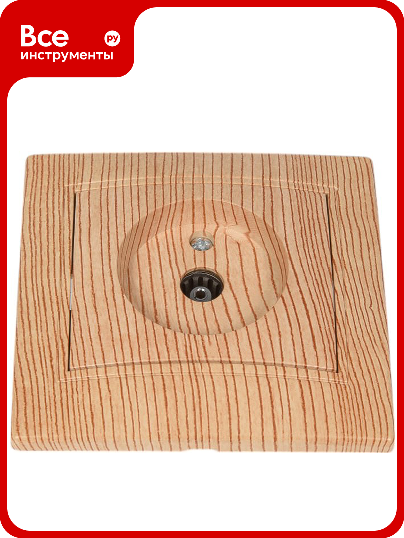 Розетка TV Intro 1-301-11 одиночная, IP20, СУ, Plano, сосна Б0030081