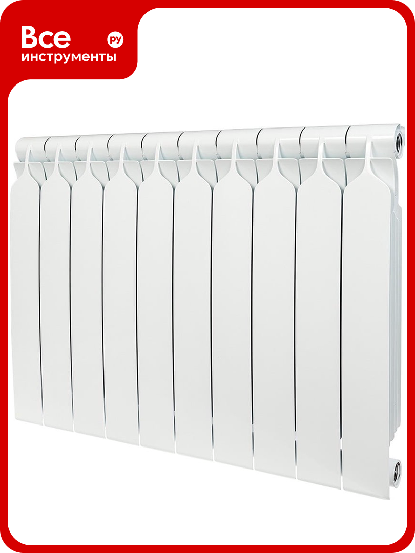 Радиатор биметаллический Bilux с межосевым расстоянием 500 мм, 10 секций BILUX plus R500/10