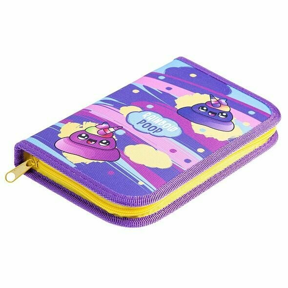 Пенал Hatber 210х130мм ткань 1 отделение на молнии -какая красота- в индив. упак. ()