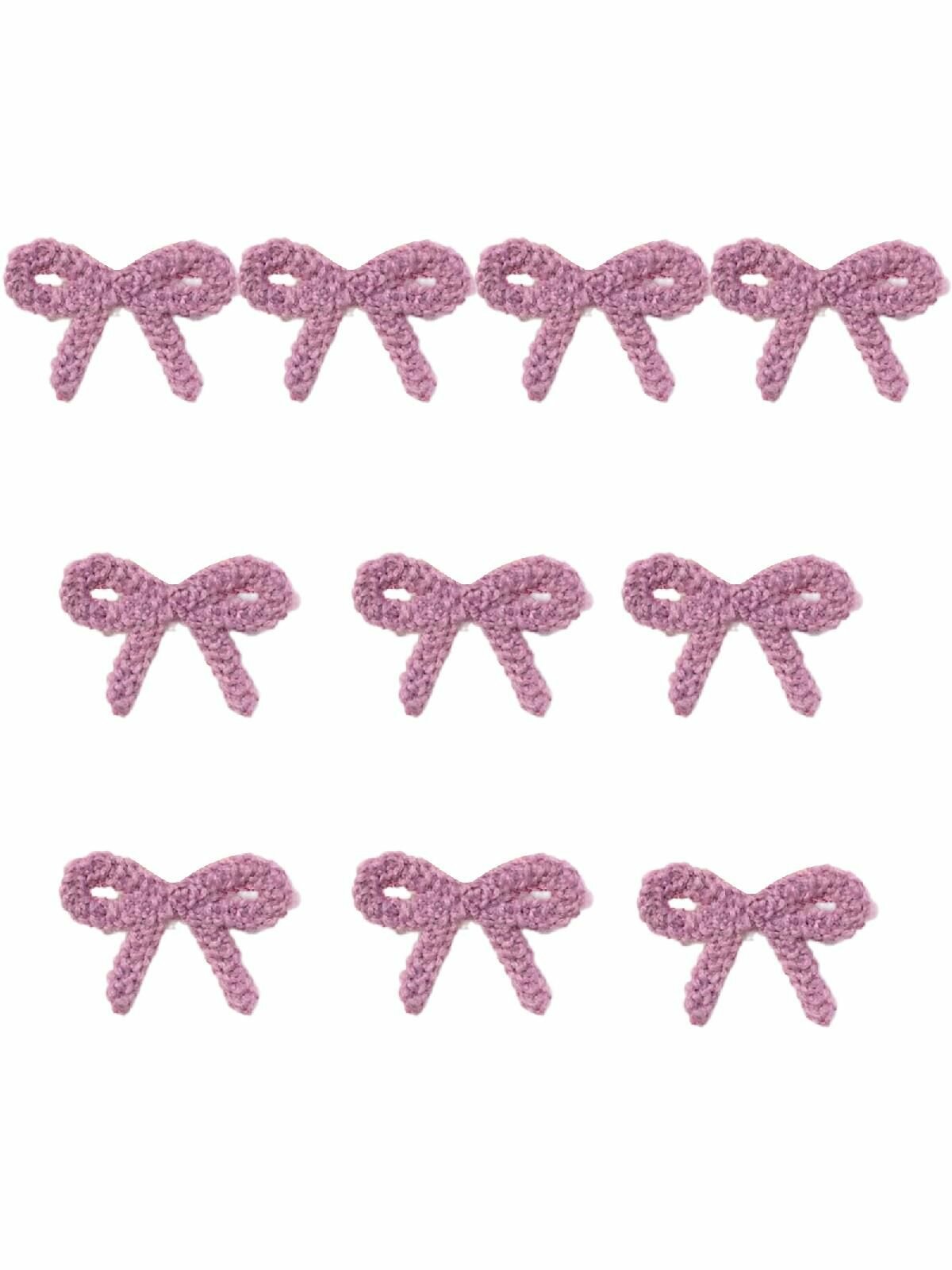 10 шт. Вышитые аппликации банты для одежды