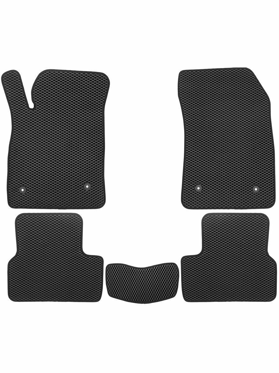 Коврики в салон EVA для HONDA U-RV 2023-, кросс,(черная окантовка), 4шт. / Хонда УРВ