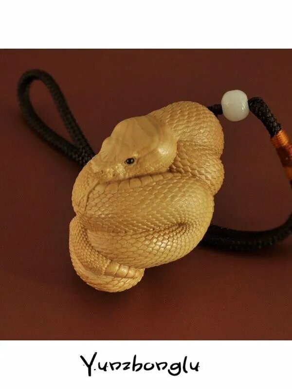 Yunzhonglu статуя змеи, Натуральная древесина, Самшит, Резьба по дереву