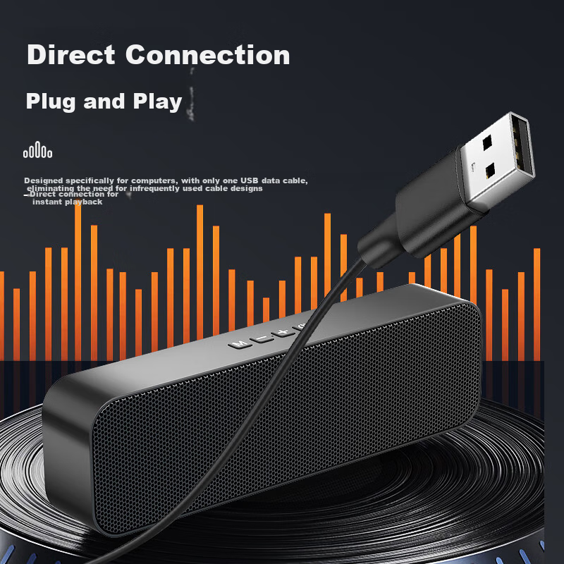 Newmine BT67 Наушники-динамики для компьютера с Bluetooth, проводной, мини-колонка для гейминга с встроенным