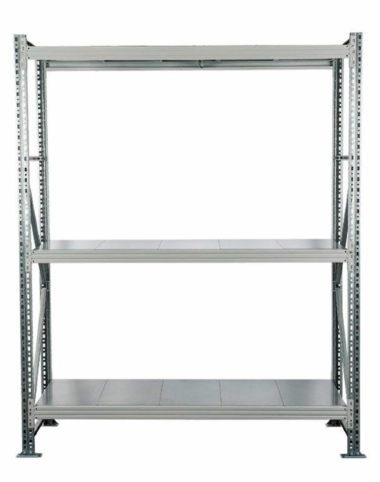 Стеллажи MS Pro с настилом 2000x900x400x3 полки