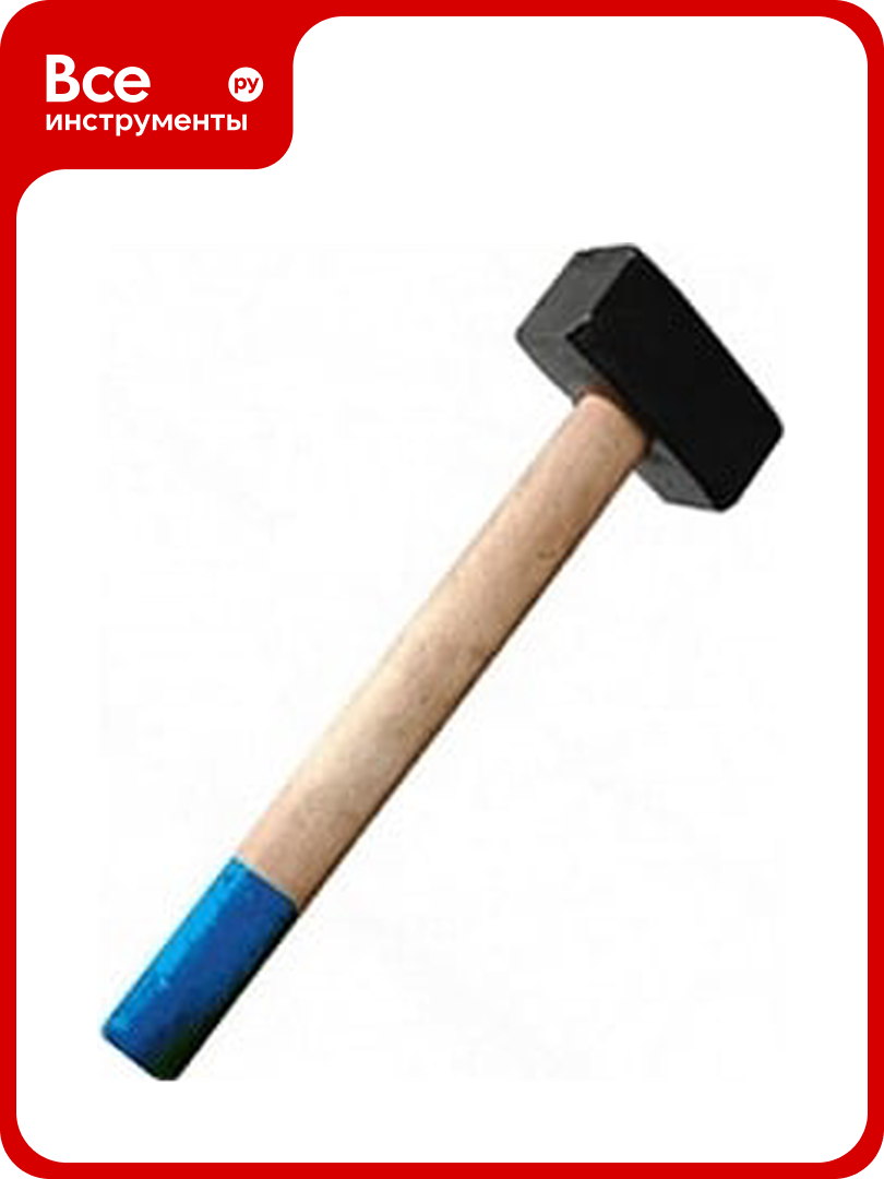 Кувалда РемоКолор кованая, деревянная рукоятка, 7000г, 38-5-077
