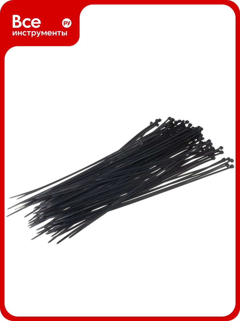 Нейлоновая хомут-стяжка Gigant 4,8х400 черный, 100 шт G/1/9, 8×400, 400 мм