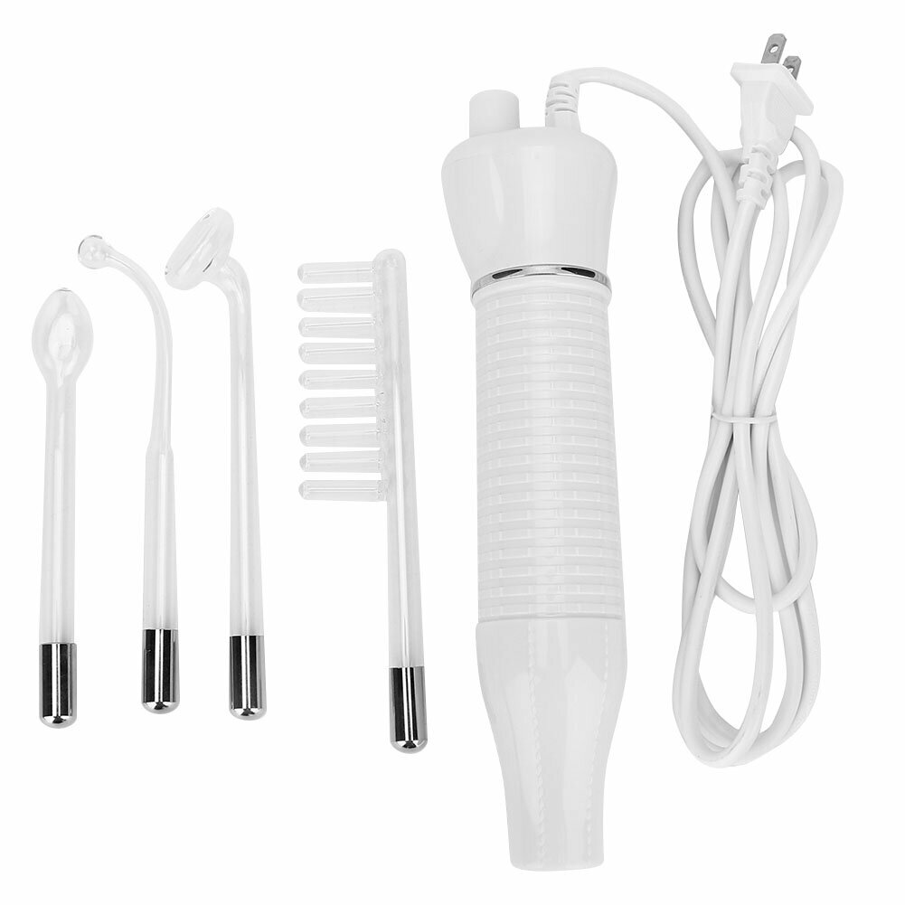 Портативный высокочастотный электротерапевтический аппарат для лечения акне и пятен, подтяжки кожи, удаления морщин, удаления темных кругов, красоты, фиолетовый свет, вилка стандарта США 110 В